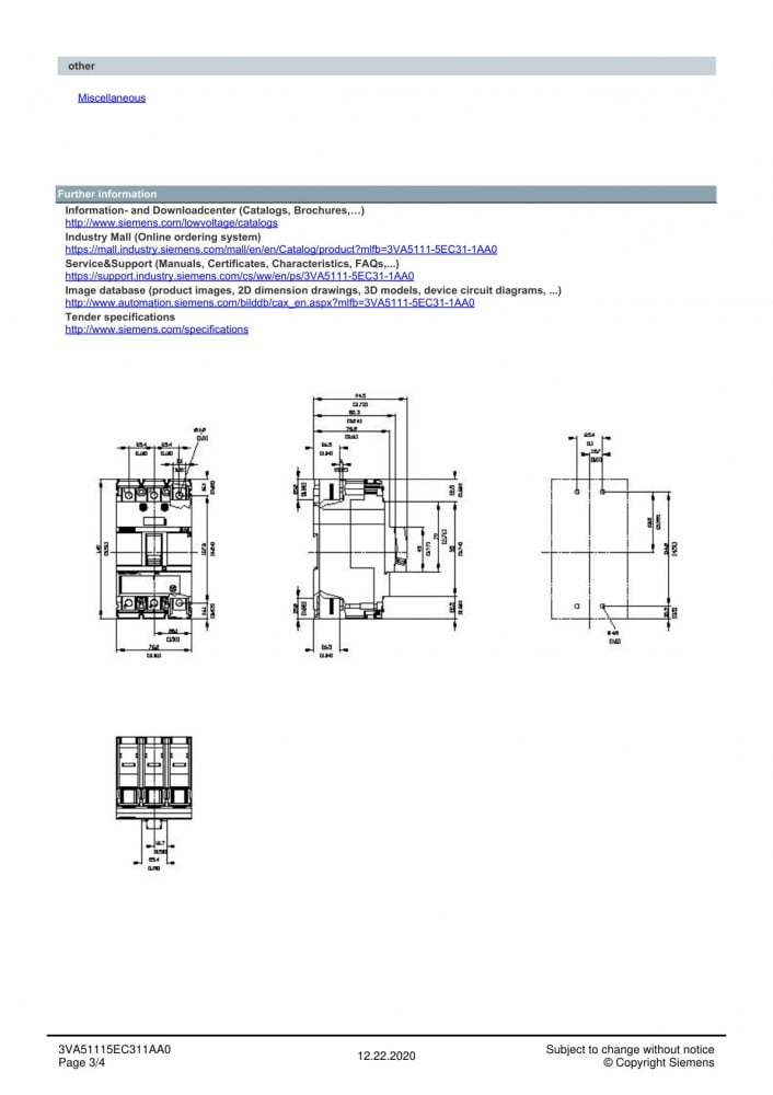3VA5111-5EC31-1AA0 technical document page 3