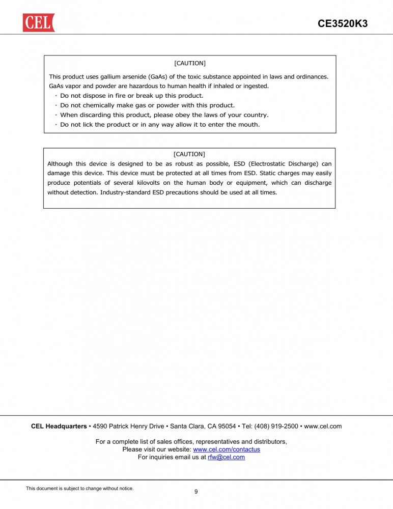 CE3520K3-C1 datasheet page 9