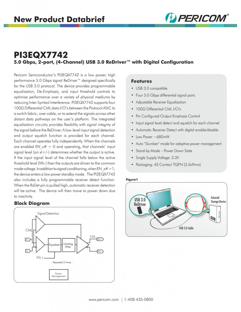 PI3EQX7742 technical document preview