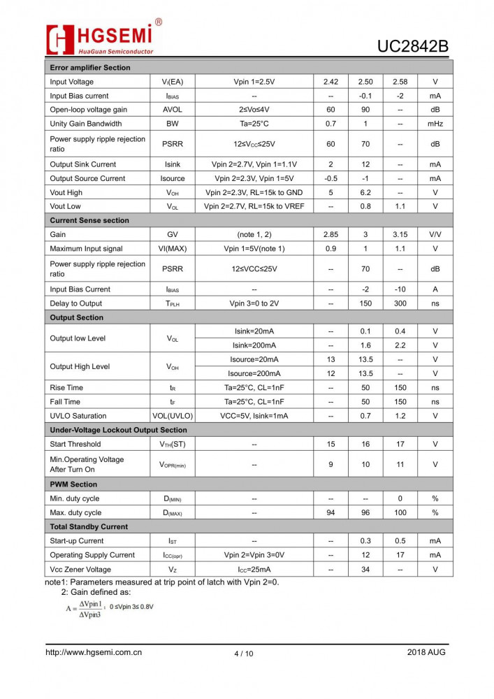 UC2842BN datasheet page 4