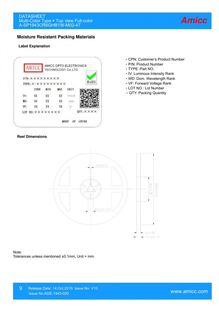A-SP1943CR6GHB1W-M02-4T approval sheet page 9