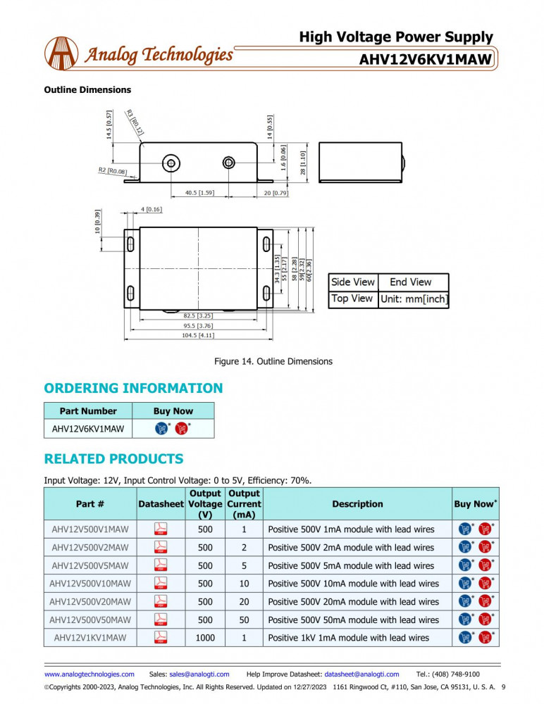 AHV12V6KV1MAW datasheet page 9