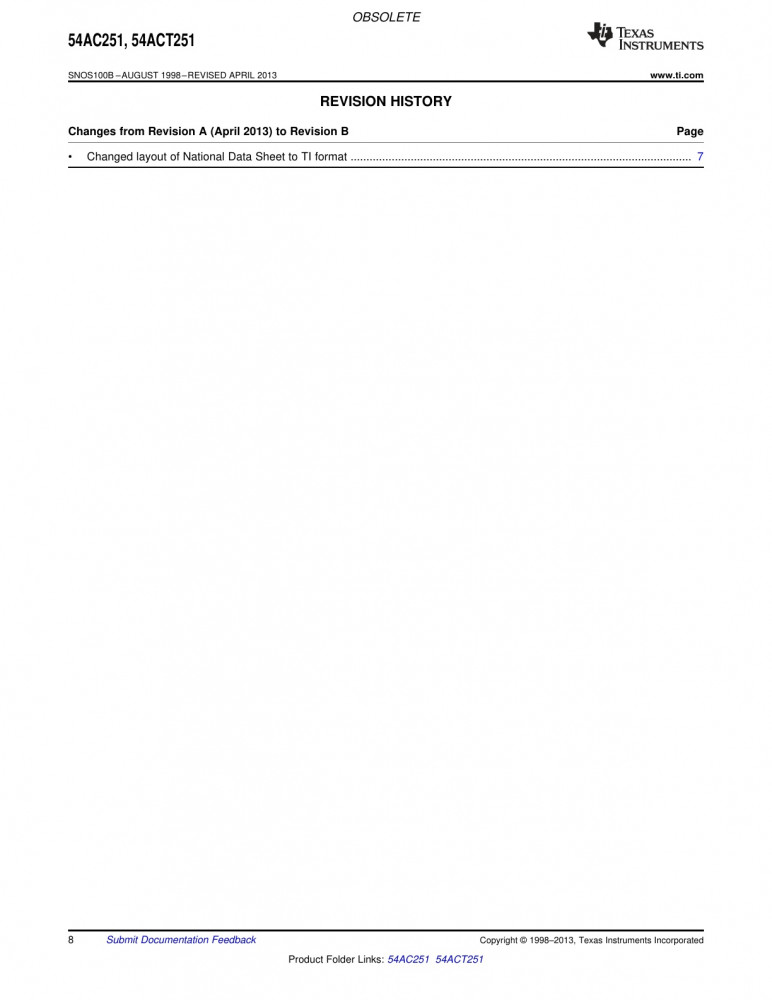 54ACT251 document page 9