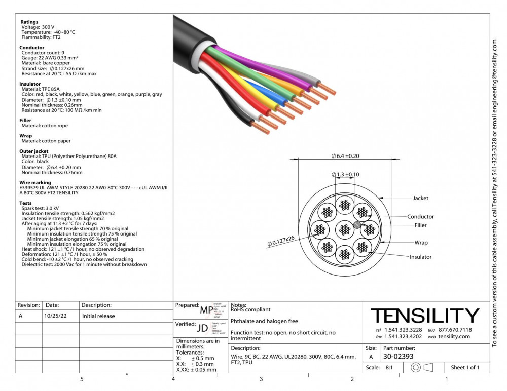 30-02393 cable product drawing preview