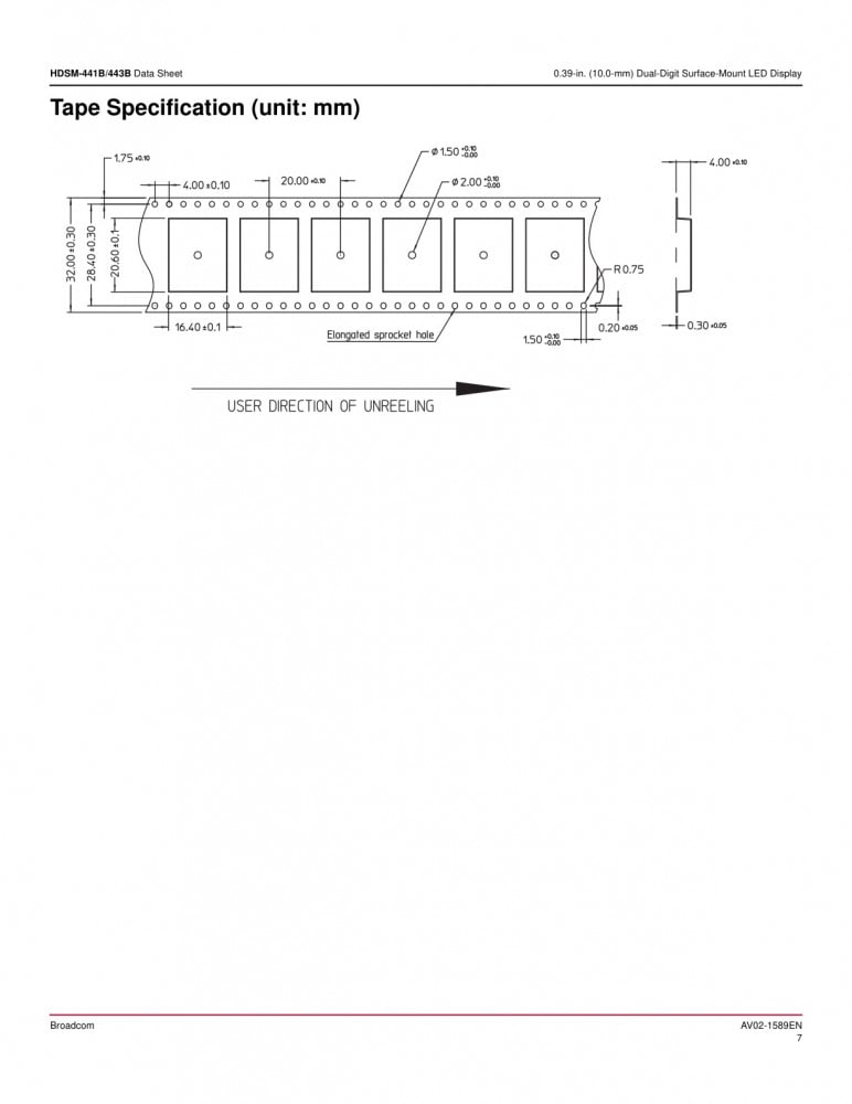 HDSM-443B datasheet page 7