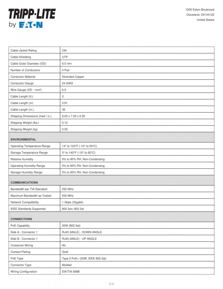 N204-003-BL-UD technical document page 2
