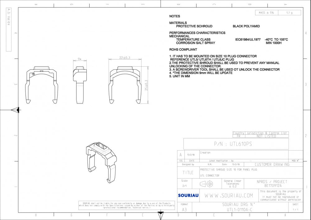 EATON UTL610PS product drawing reference