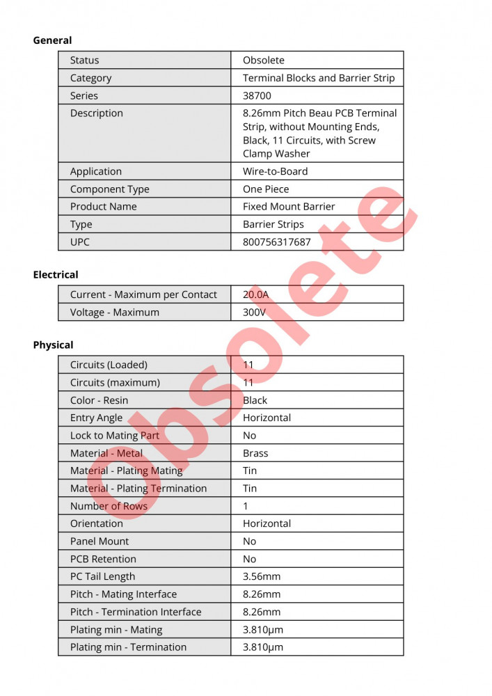 Technical document page image 2 for MOLEX 387007511