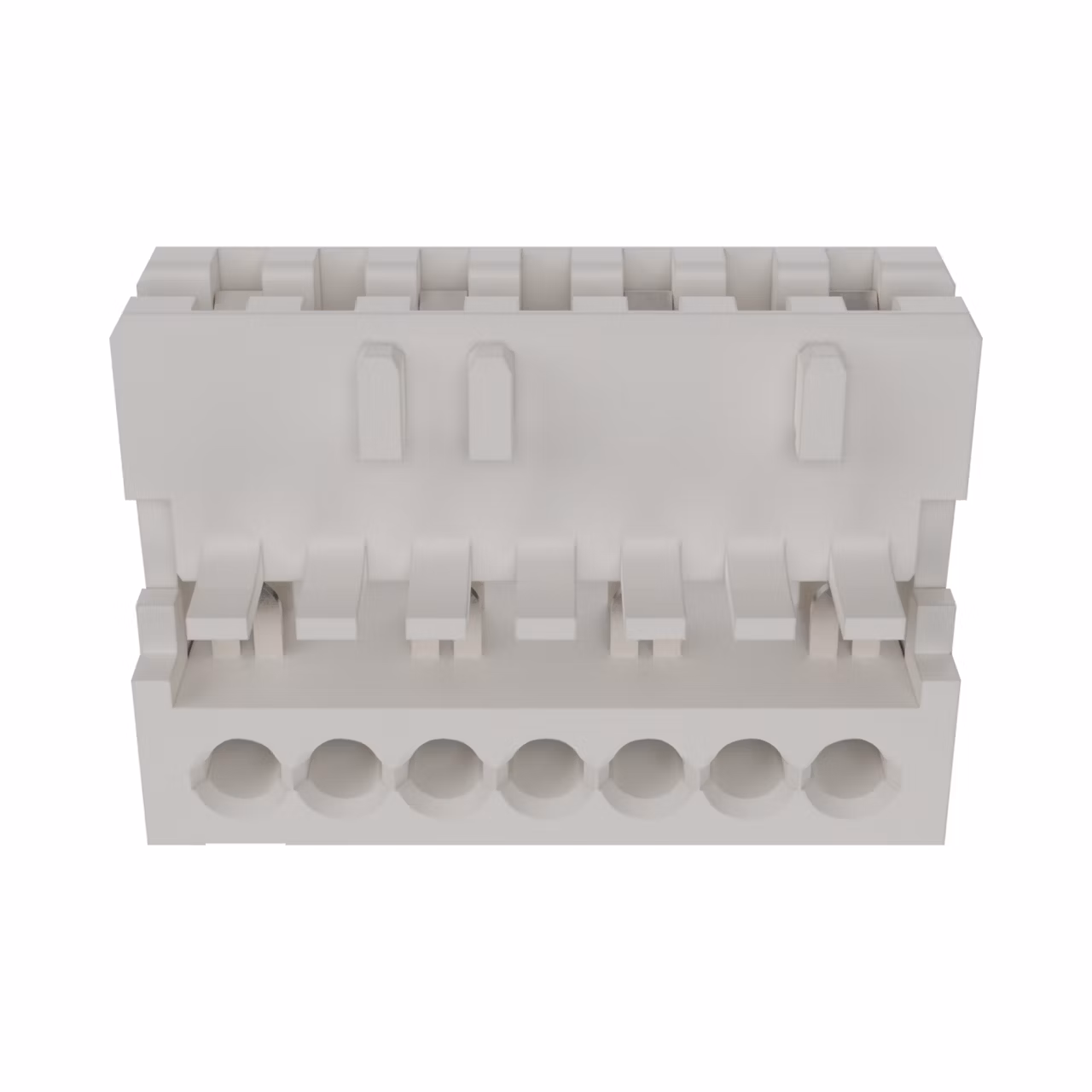 Appli-Mate RAST 2.5 Female Connector, 5.00mm Pitch, 4 Circuits, Position A, B, E, F and H Removed, Open Endwalls for sale