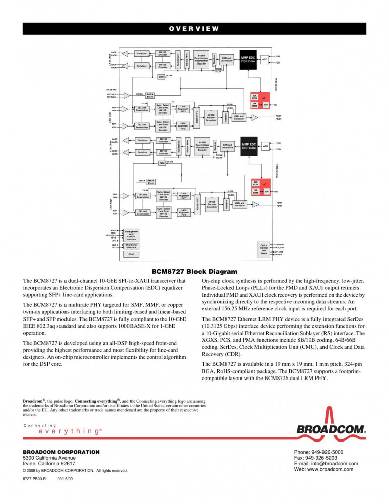 BCM8727 technical document page 2