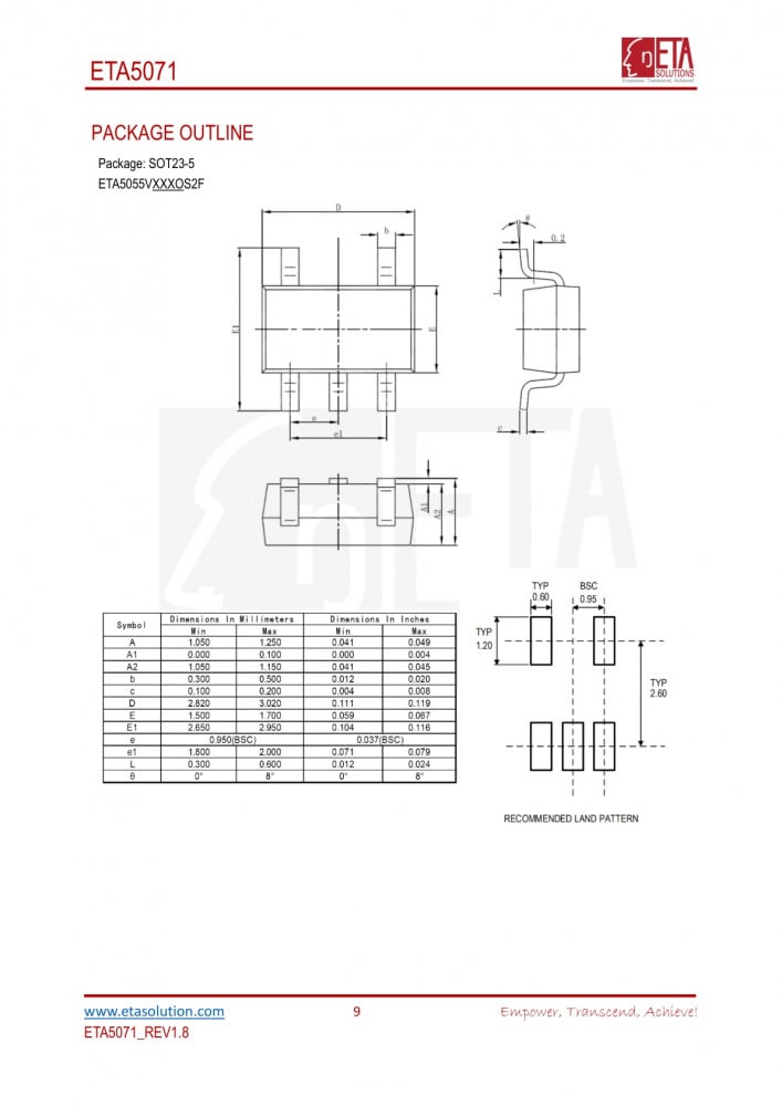 ETA5071 datasheet page 9