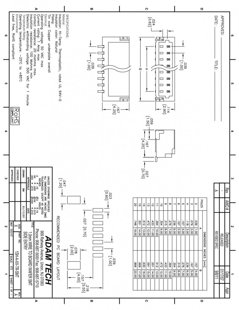 ADAM TECH 1SH-A-10-TR-SMT document preview
