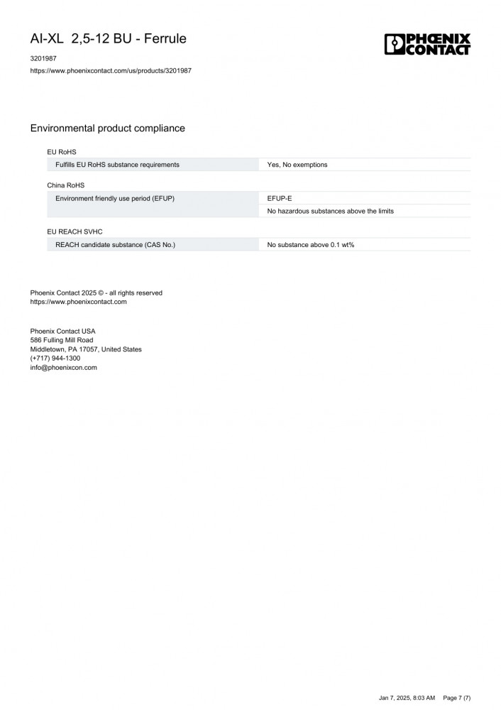 Phoenix Contact 3201987 technical document page 7