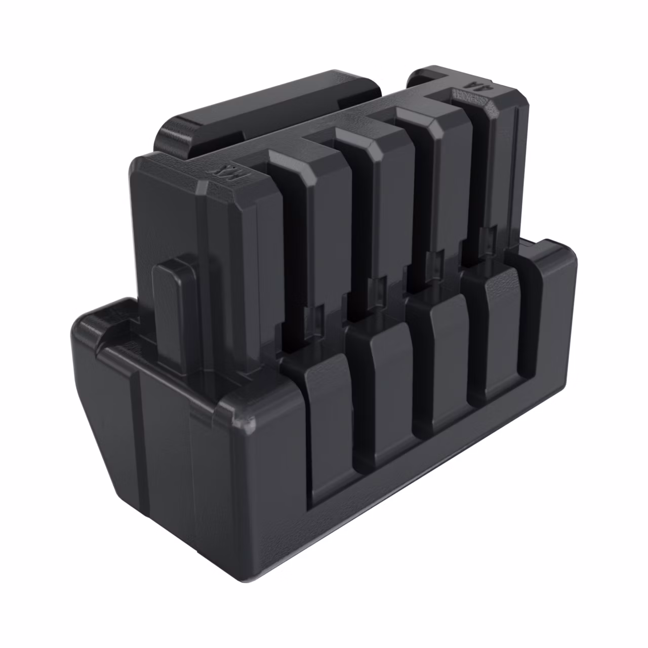 1.50mm Pitch, Micro-Lock Plus Receptacle Crimp Housing, Single Row, Positive Lock, 4 Circuits, Black for sale