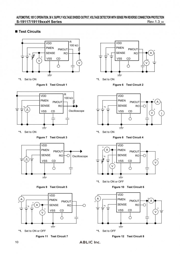 ABLIC S-19117/19119 series datasheet page 10