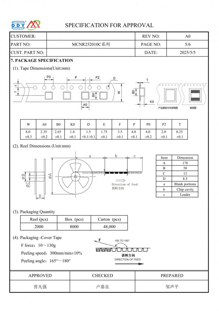 MCNR252010C specification page 7