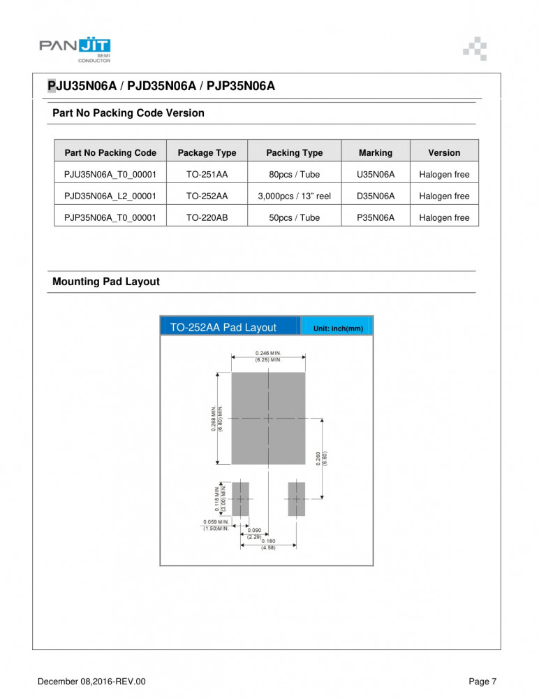 PANJIT PJD35N06A datasheet page 7