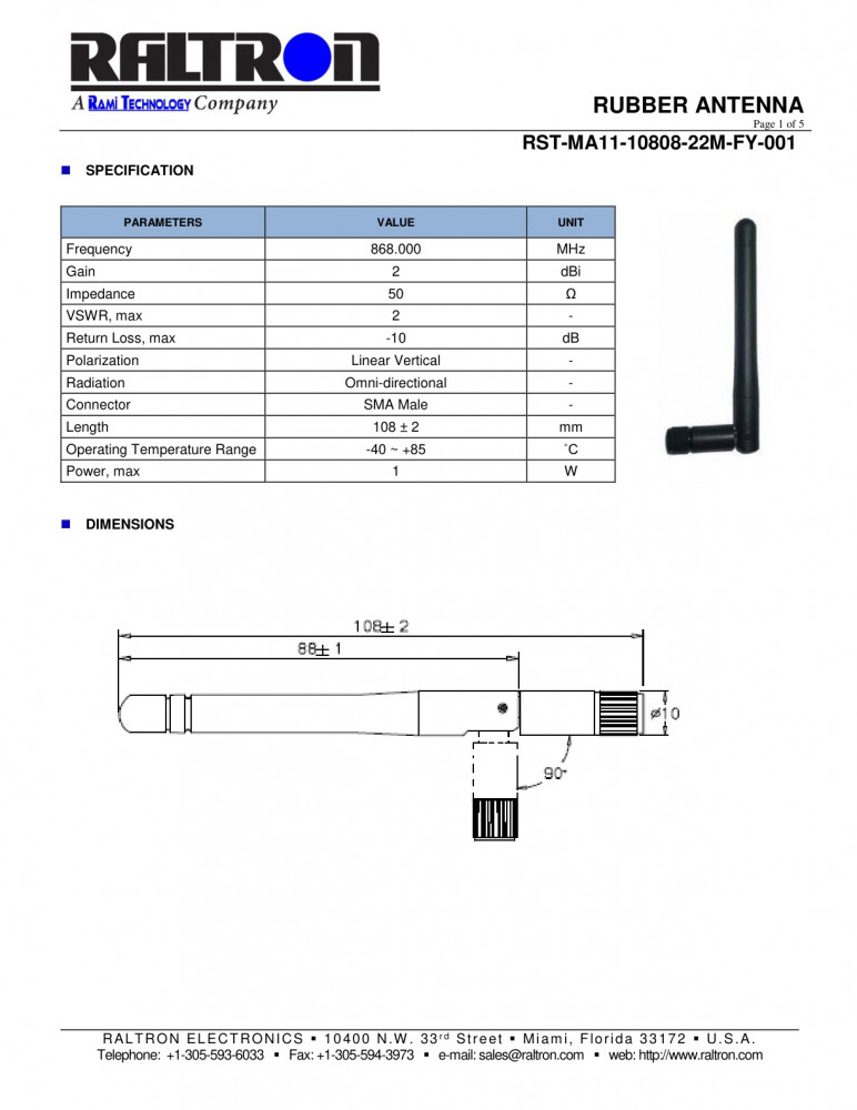 RST-MA11-10808-22M-FY-001 datasheet page 1