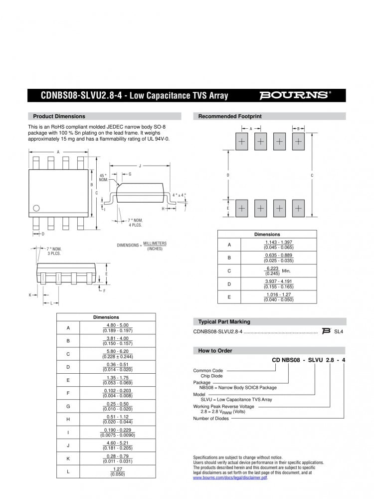 CDNBS08-SLVU2.8-4 datasheet page 2