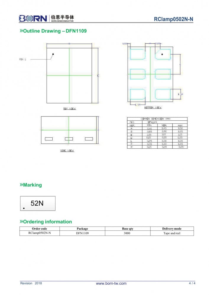 Rclamp0502N-N datasheet page 4