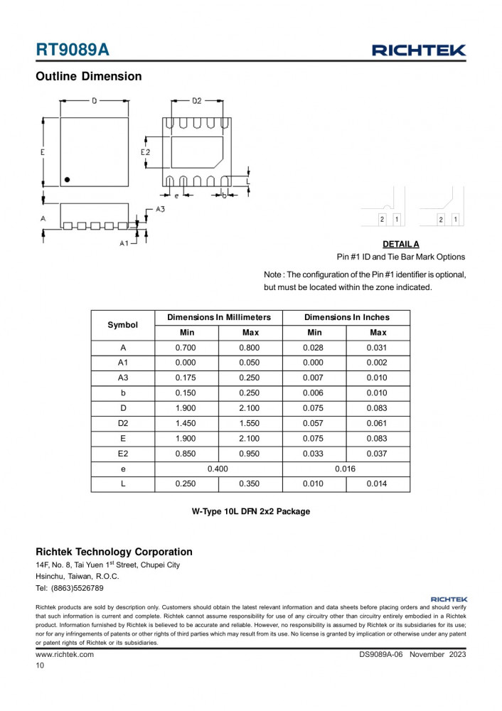 RT9089A datasheet page 10