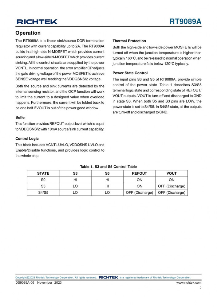 RT9089A datasheet page 3