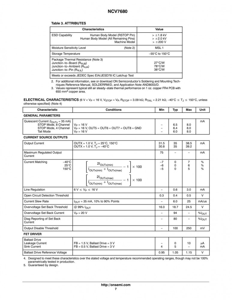 NCV7680 document page 7