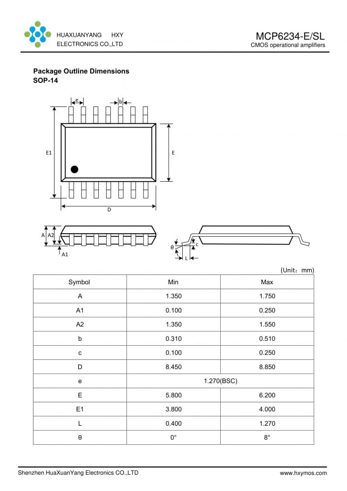 MCP6234-E/SL-HXY datasheet page 10