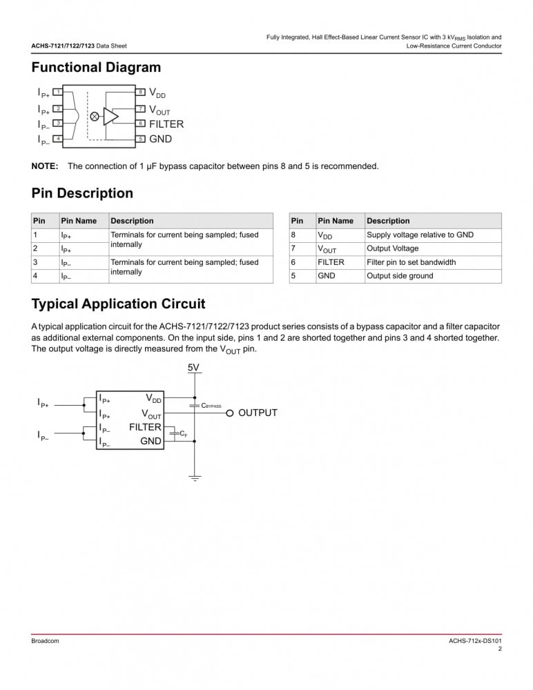 ACHS-7122 datasheet page 2