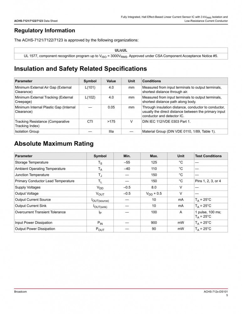ACHS-7122 datasheet page 5