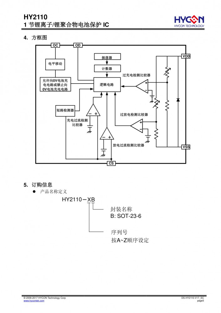 HY2110 datasheet page 5