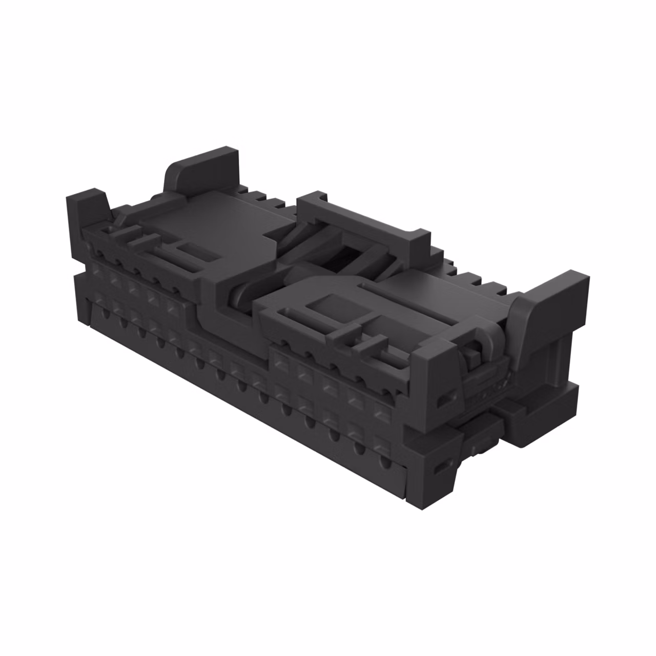 PROPOSED REPLACEMENT: MINI50 GEN II UNSEALED RECEPTACLES (206523 SERIES);  Mini50 Unsealed Receptacle, Dual Row, Bridged, 24 Circuits, EcoPaXX Resin, Polarization Option C, Dark Gray for sale