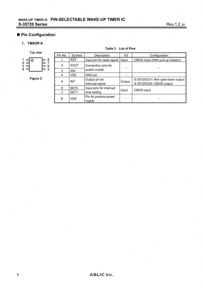 S-35720 datasheet page 4