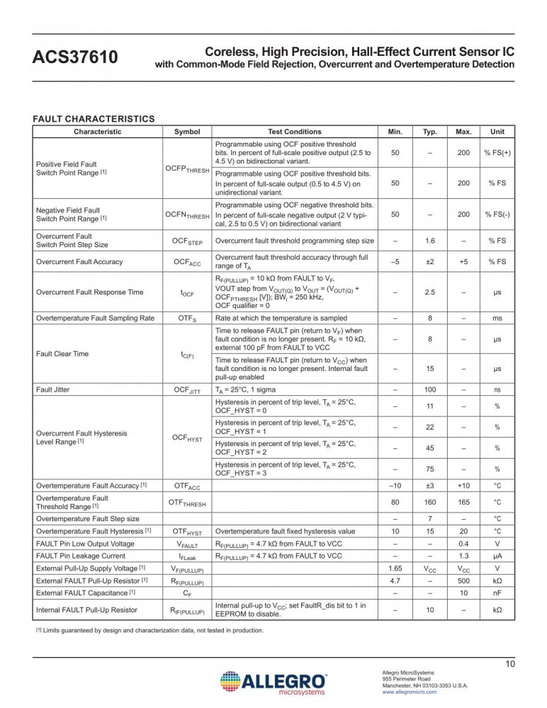 ACS37610 datasheet page 10