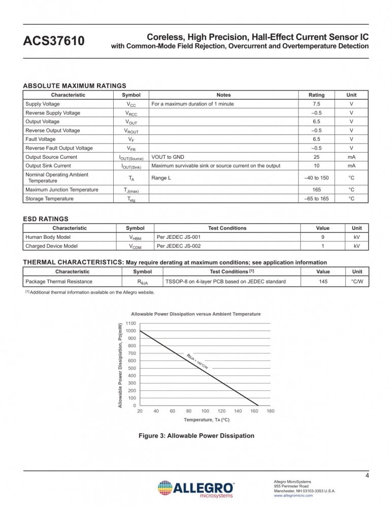 ACS37610 datasheet page 4