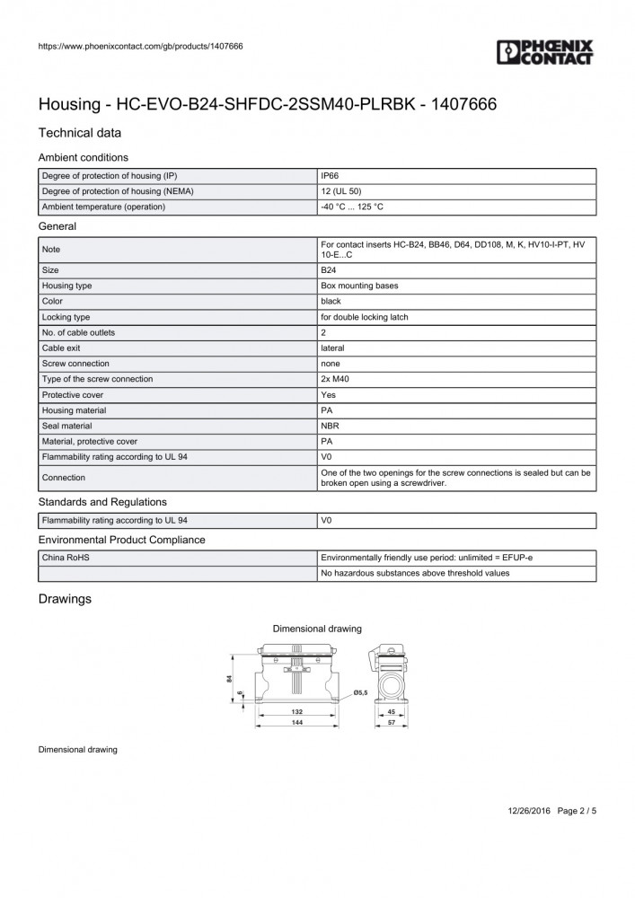 Phoenix Contact 1407666 product document page 2