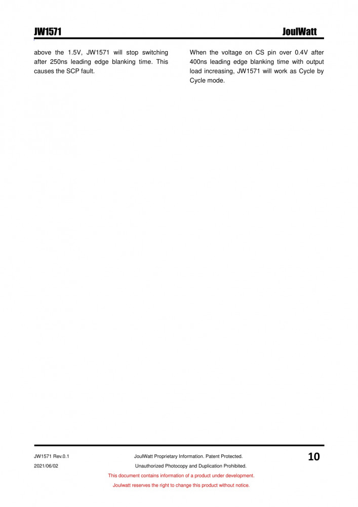 JW1571 datasheet page 10