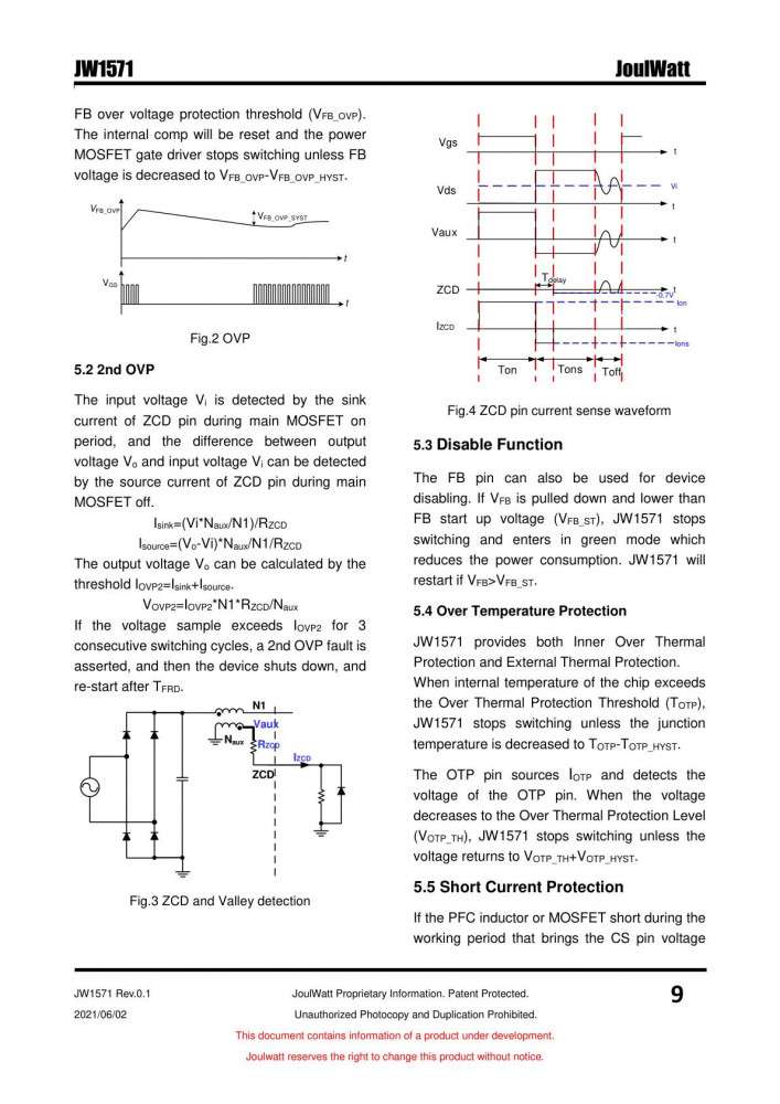 JW1571 datasheet page 9
