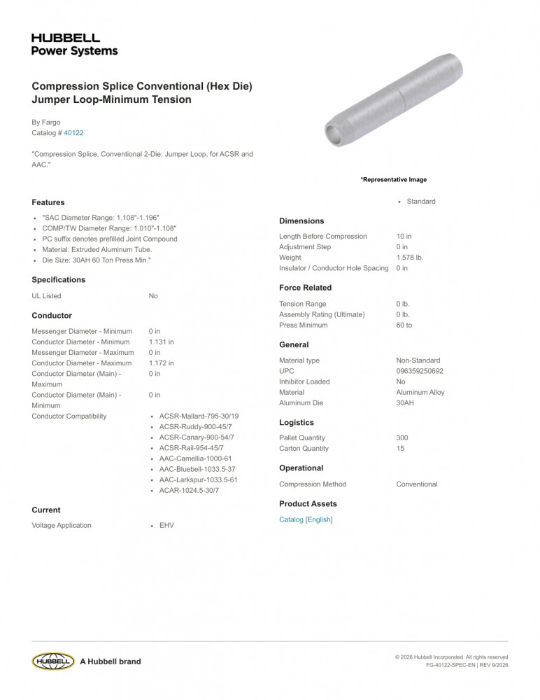 40122 product documentation page