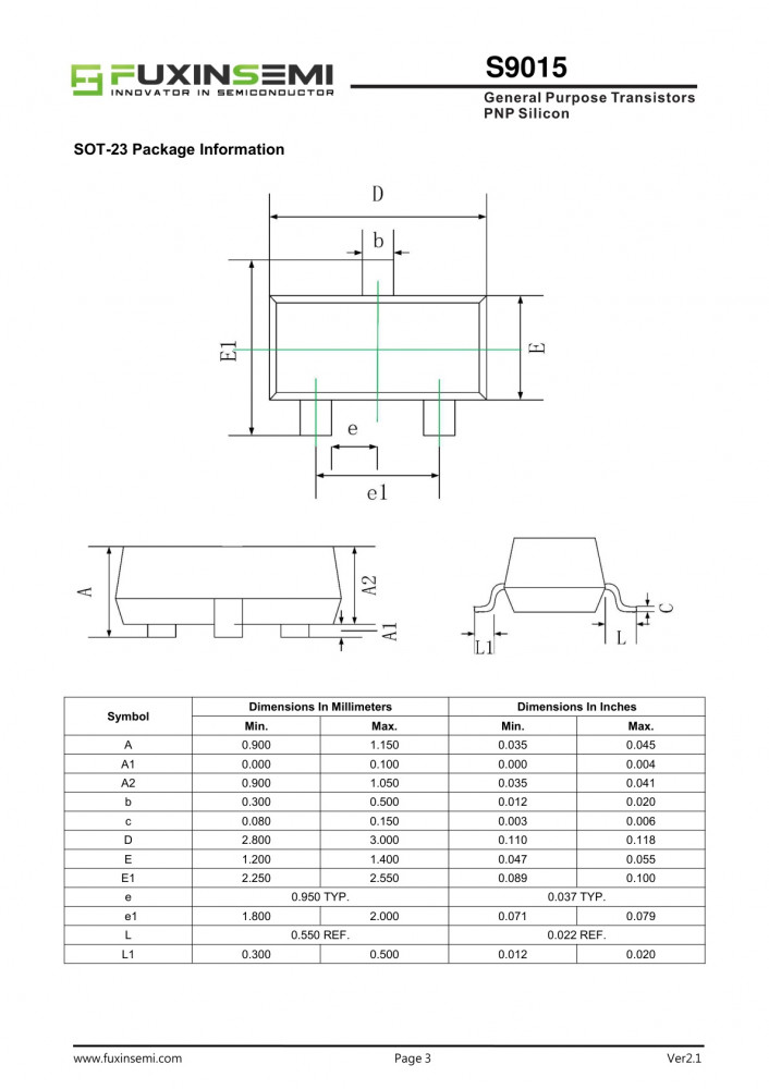 S9015 datasheet page 3