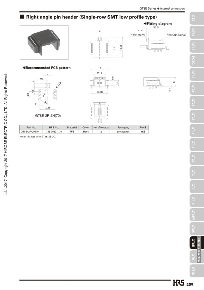 HRS GT8E series document page 10