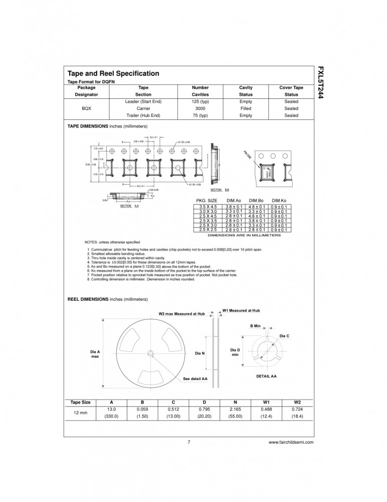 FXL5T244 datasheet page 8