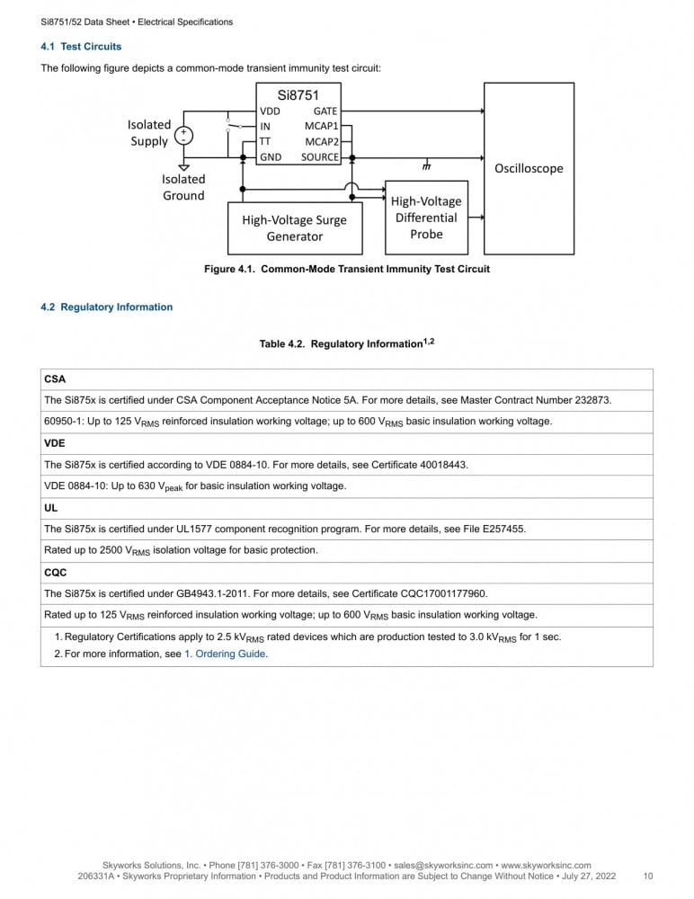 Si8751 datasheet page 10