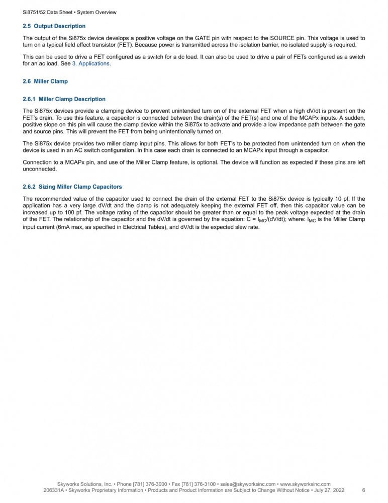 Si8751 datasheet page 6