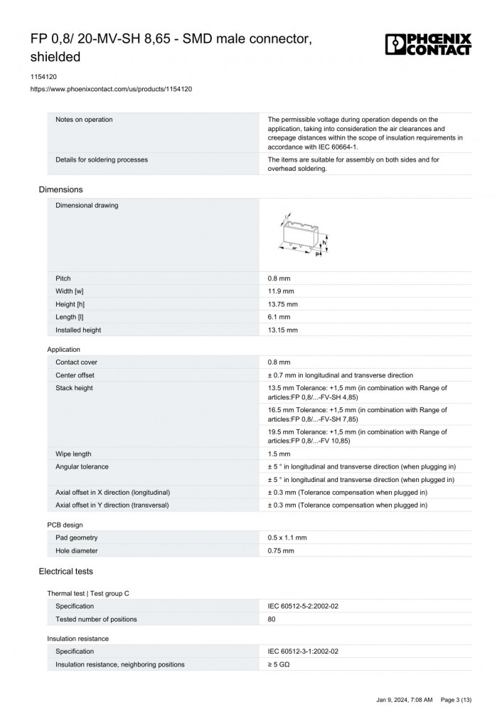 Phoenix Contact 1154120 technical document page 3