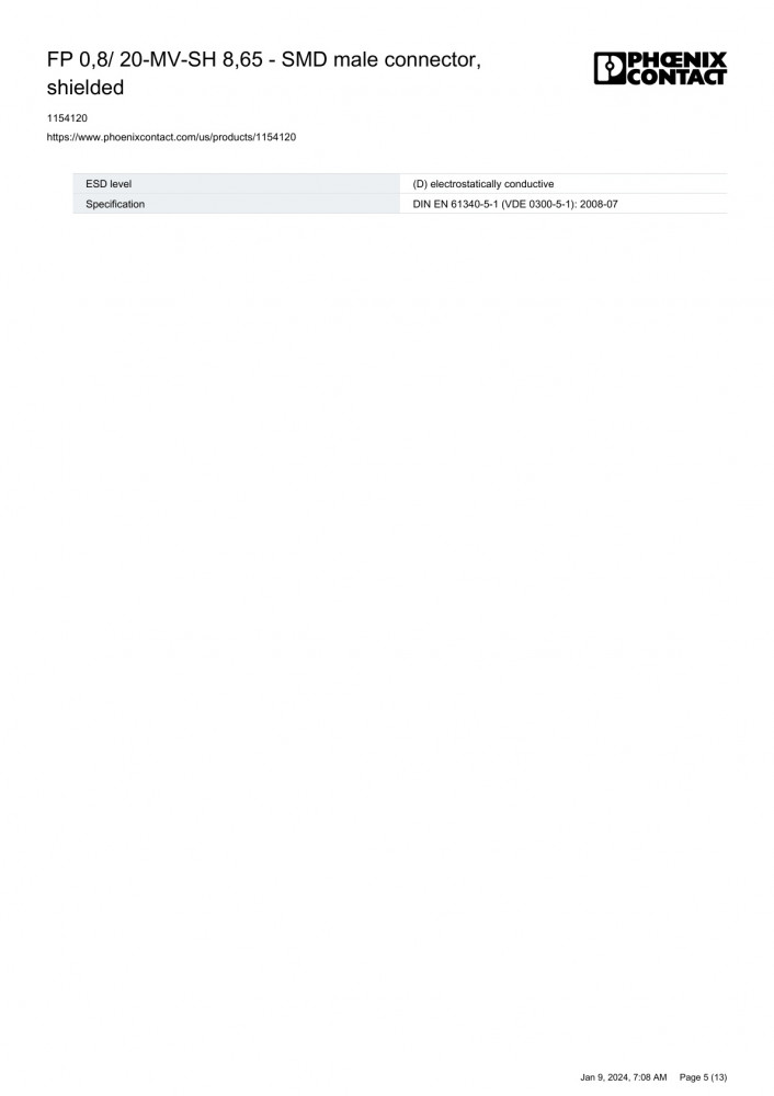 Phoenix Contact 1154120 technical document page 5