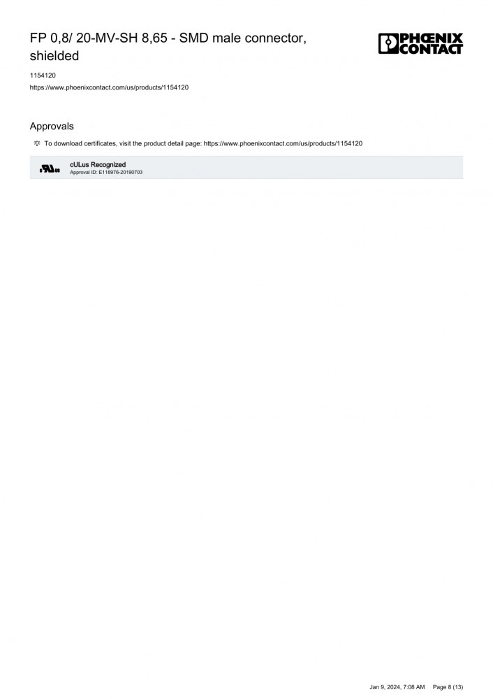 Phoenix Contact 1154120 technical document page 8