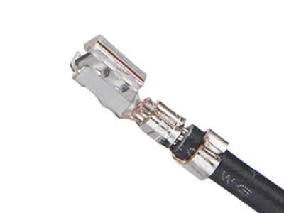 Pre-Crimped Lead Mini-Lock Female-to-Mini-Lock Female, Tin (Sn) Plating,  300.00mm Length, 22 AWG, Black
