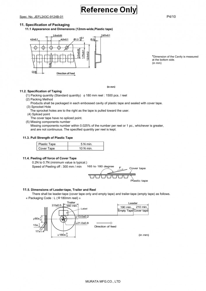 DLW32MH101XK2L specification page 4