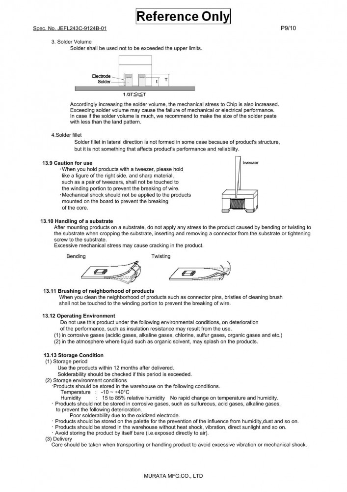 DLW32MH101XK2L specification page 9
